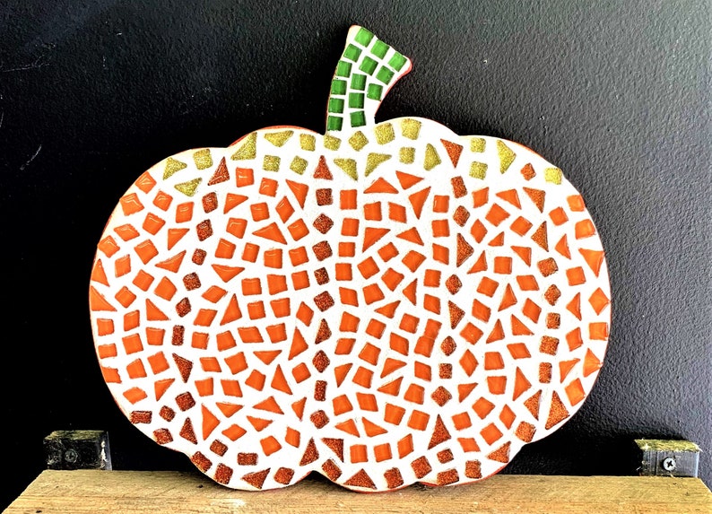 Pumpkin Mosaic Kit Craft Kit DIY Kit for Adults Craft Kit - Etsy