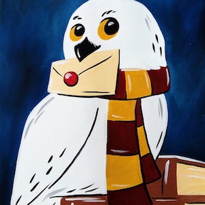 Hedwig Painting Video Tutorial - Step-by-step Painting - DYI Paint ...