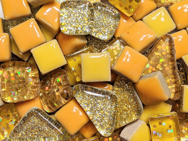 Assorted Mosaic Tiles by Color Scheme 50 TILES 1/5 - Etsy