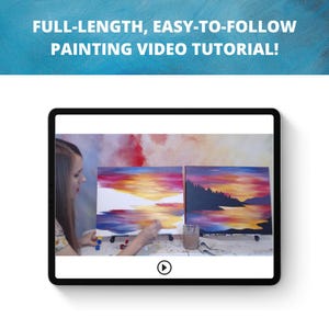 Sunrise Painting Video Tutorial - Step-by-step Painting - DYI Paint ...