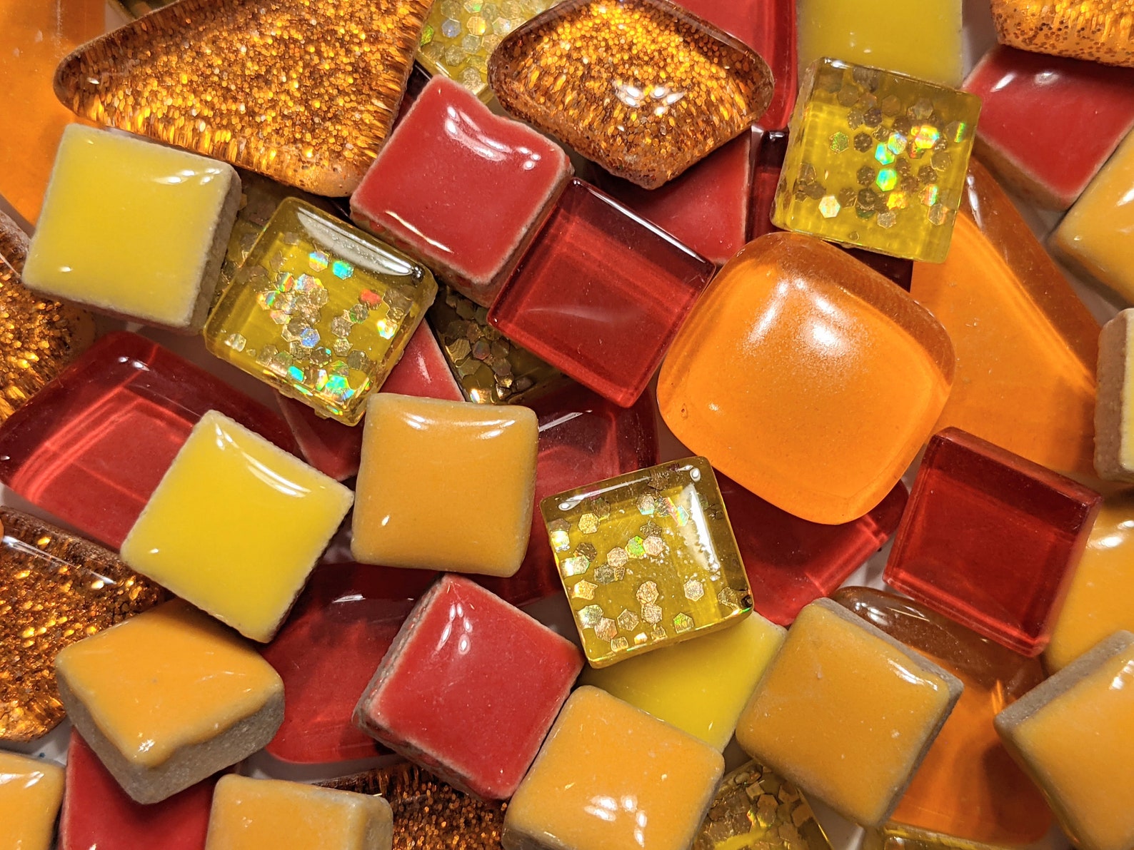 Assorted Mosaic Tiles by Color Scheme 50 TILES 1/5 - Etsy