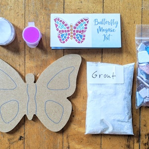 Butterfly Mosaic Kit, Craft Kit, DIY Kit for Adults, Craft Kit for Kids ...