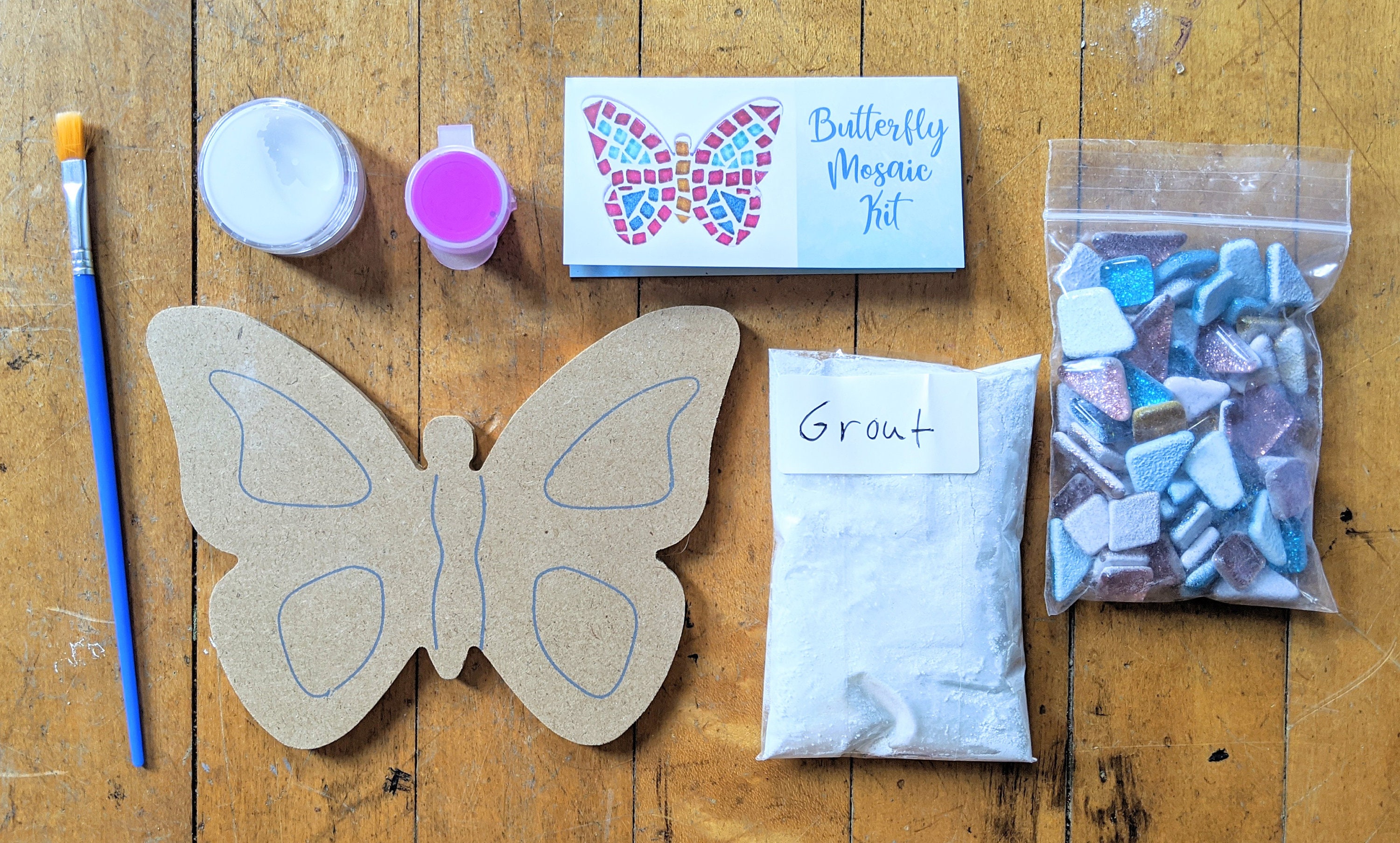 Butterfly Mosaic Kit Craft Kit DIY Kit for Adults Craft Kit - Etsy