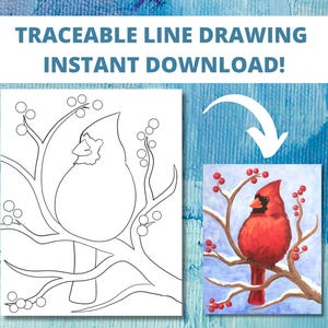 Cardinal Painting Video Tutorial - Step-by-step Painting - DYI Paint ...