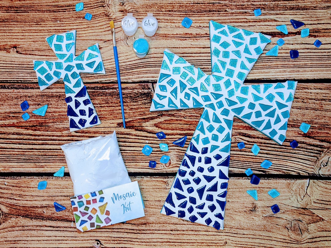Cross Mosaic Kit, Craft Kit, DIY Kit for Adults, Craft Kit for Kids ...