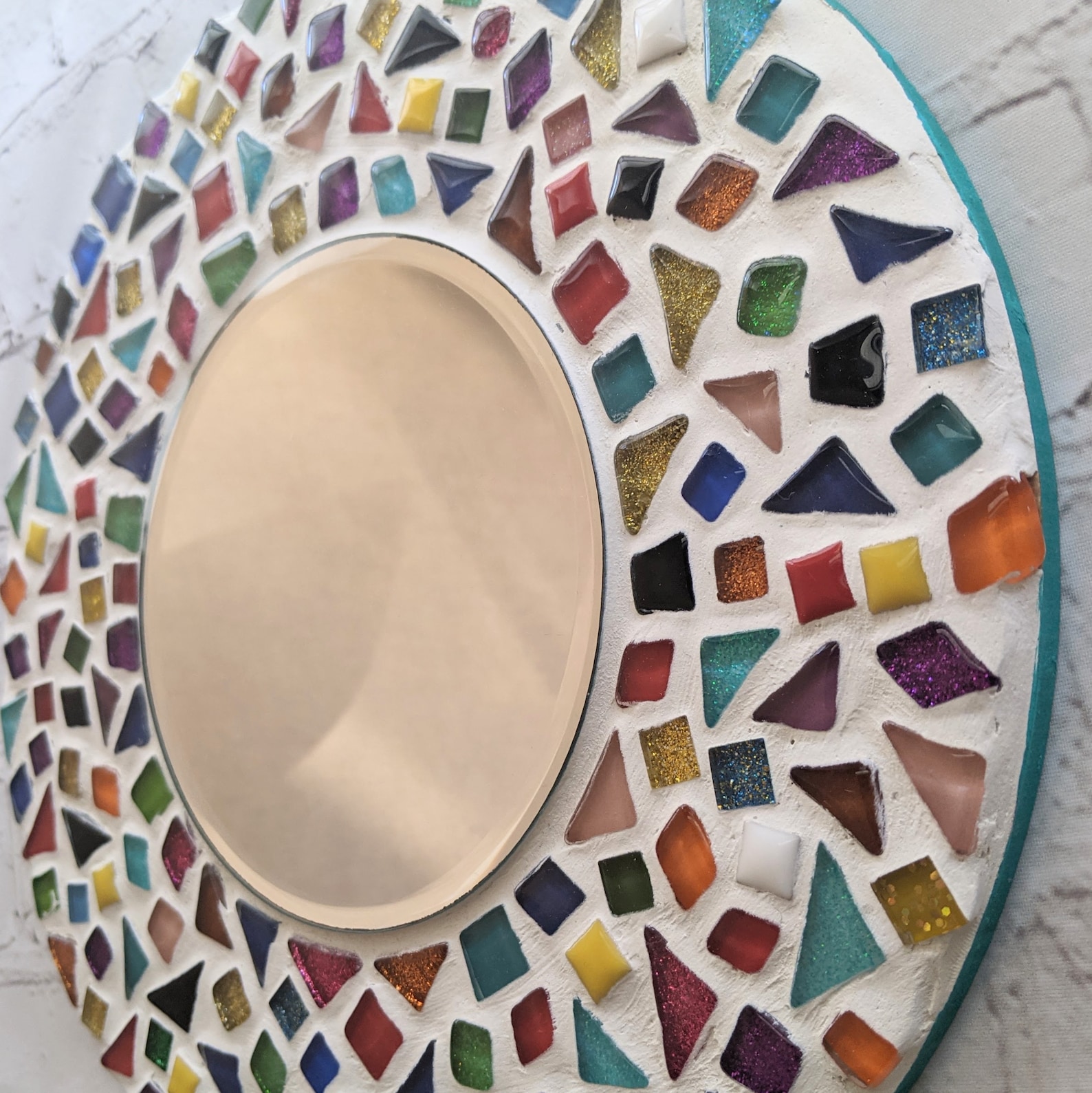 12 Circle Mosaic Mirror Kit Round Mirror Project Craft - Etsy