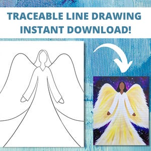 Angel Painting Video Tutorial - Step-by-step Painting - DYI Paint Party ...