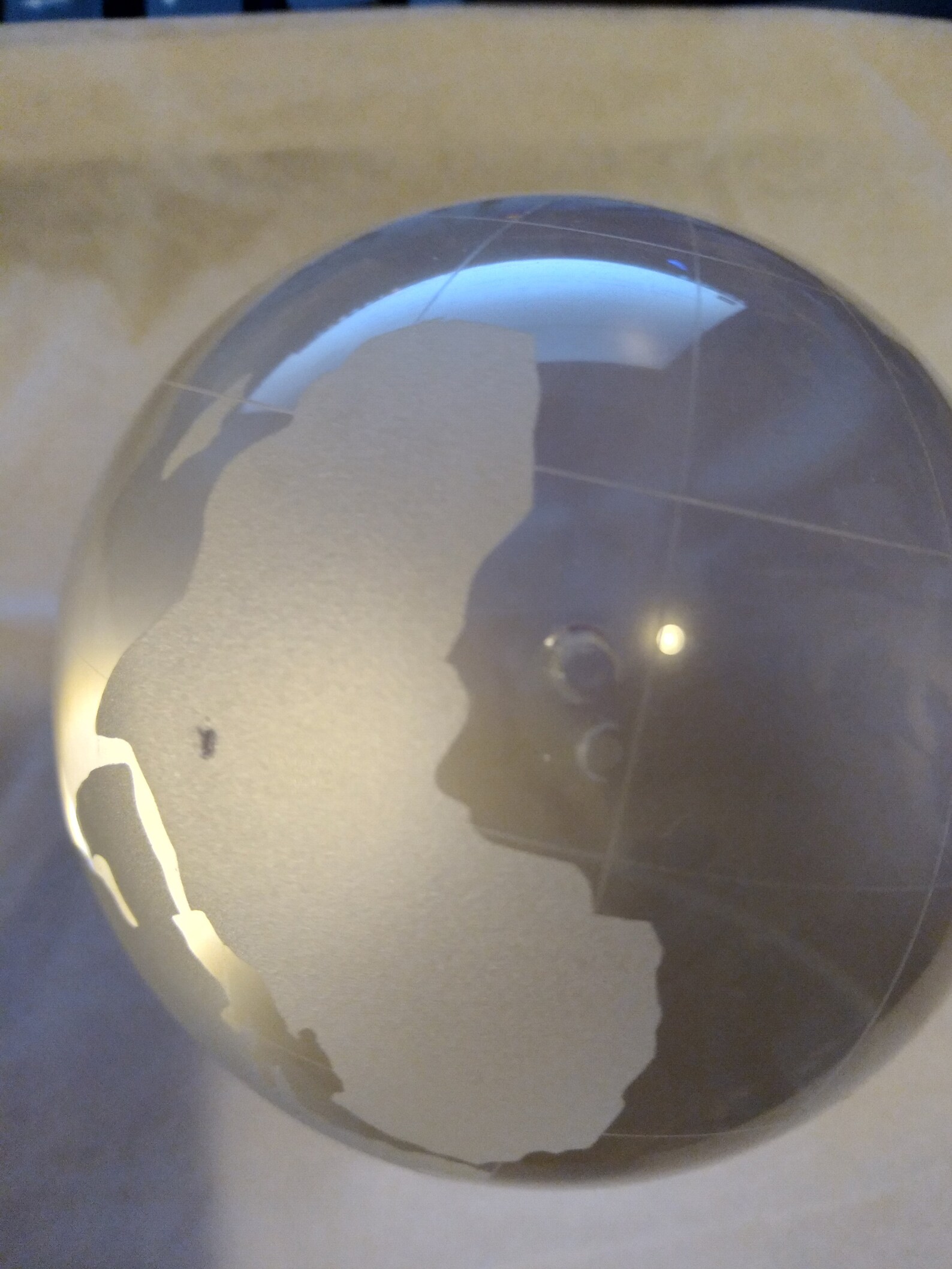 Magnetic Crystal World Globe on Stand 90s Spinning World | Etsy