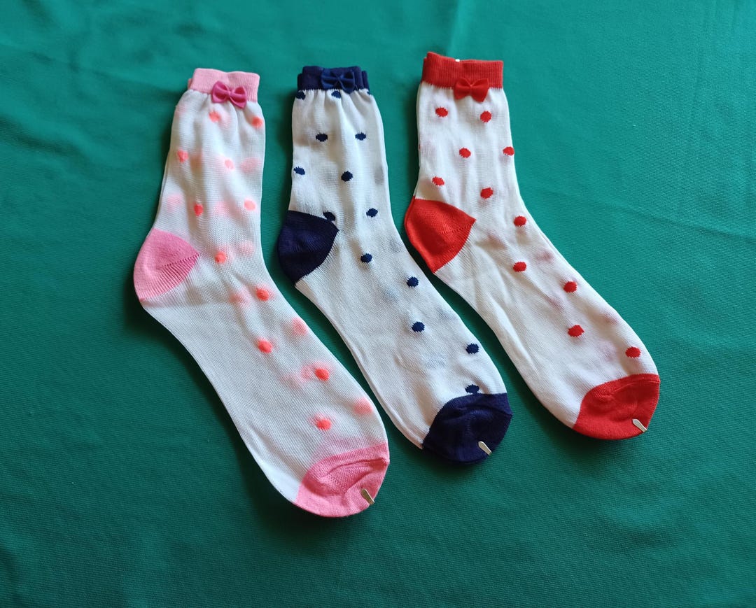 Sock Hopsocks 3 Pairvintage Rockabilly Boho Hippie Bophop Socks 50s ...