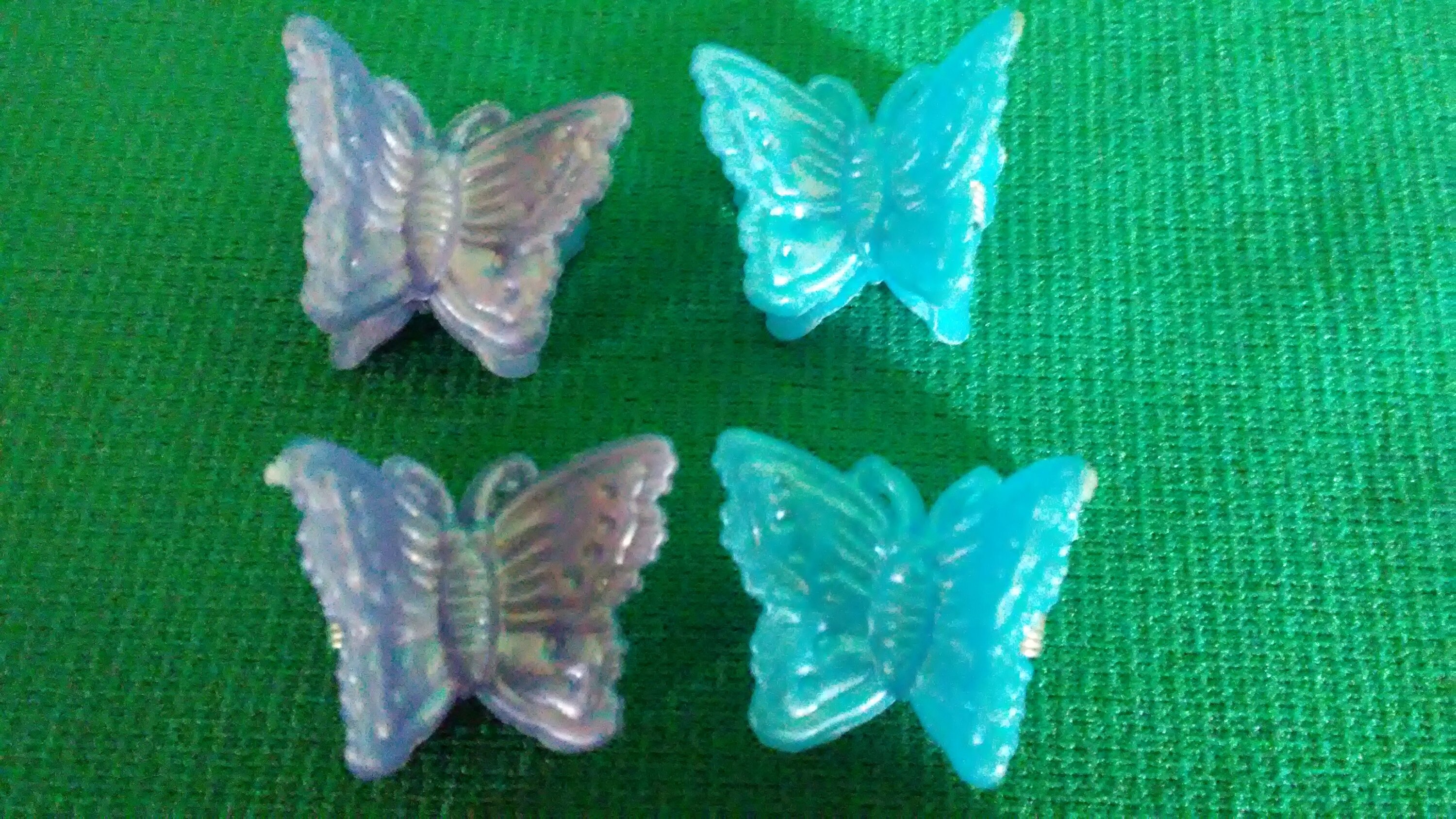 Butterfly Clips 12 Pc Set Multi-color Spring Clips - Etsy