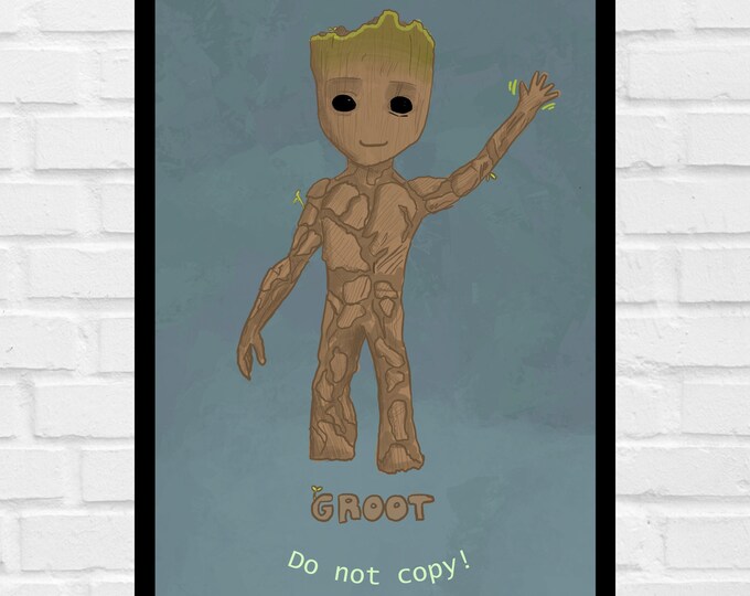 AI Generated Baby Groot Art - Etsy Canada