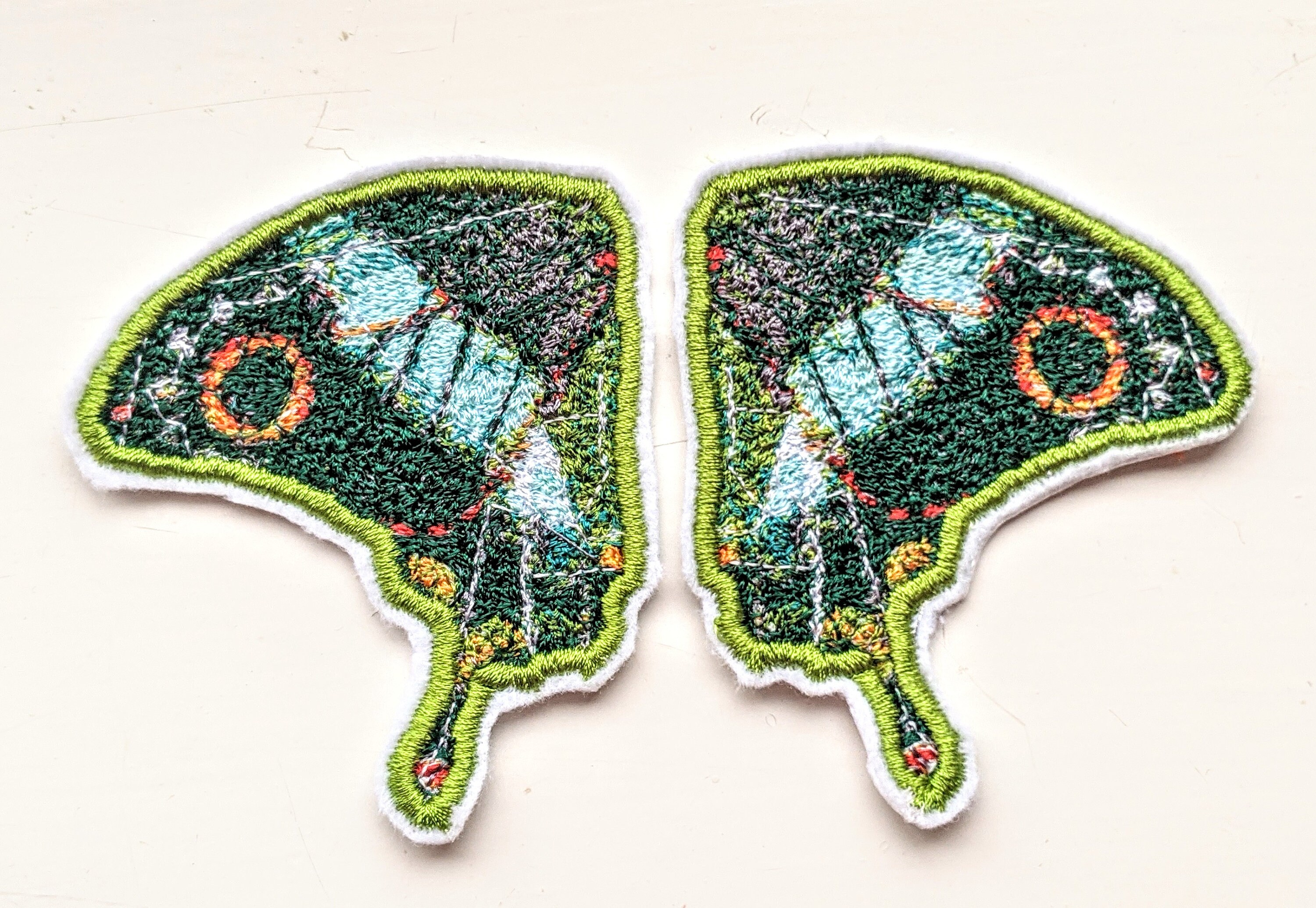 Butterfly Collar Patch Greencollar Patch Butterfly Tie - Etsy
