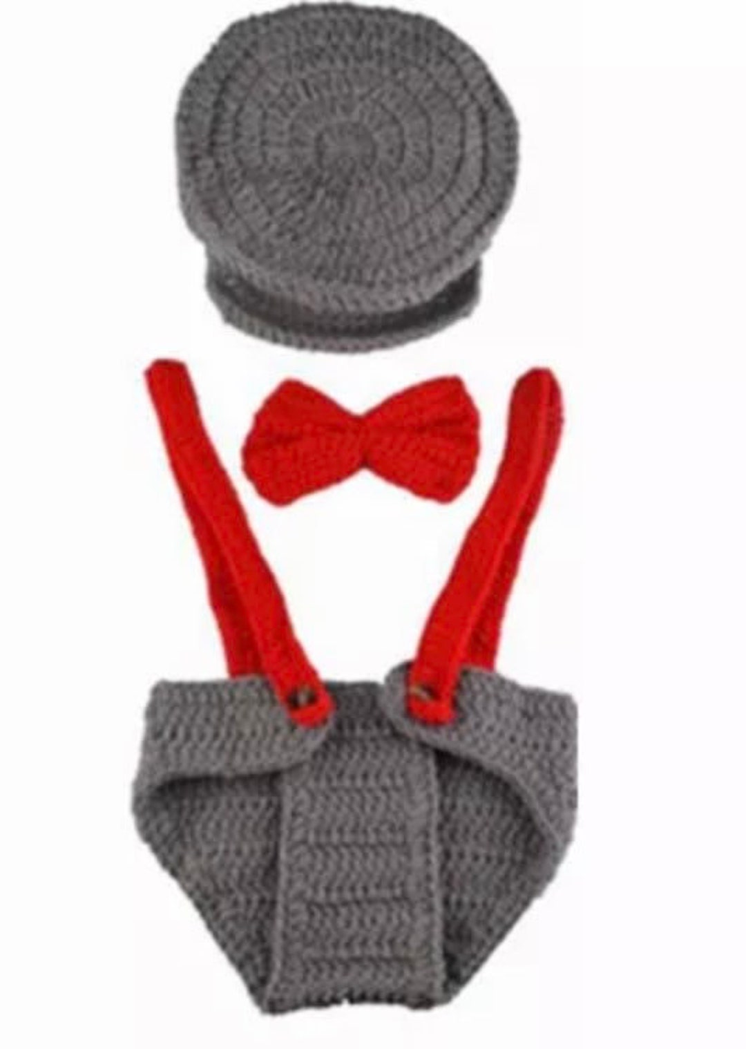 Baby Photoshoot Prop, Cap and Braces, Newborn Photoshoot - Etsy