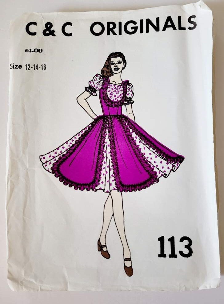 Vintage C & C Originals Square Dance Sewing Pattern - Etsy