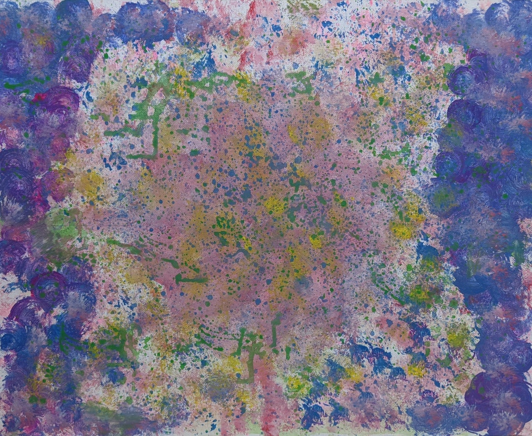 Abstract-messy Canvas - Etsy