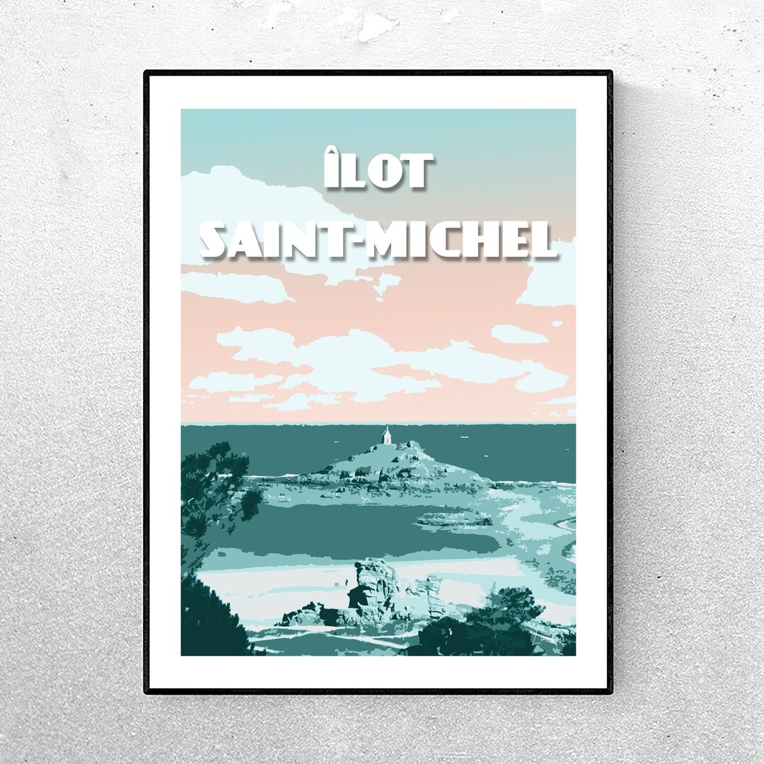 AFFICHE St. Michael's Island Green - Etsy