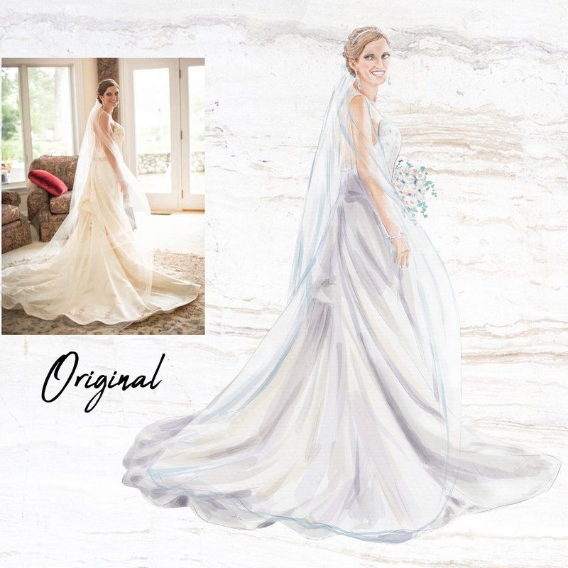 Wedding Dress Sketch - Etsy