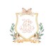 Watercolor Wedding Crest, Semi Custom Personalized Wedding Crest ...