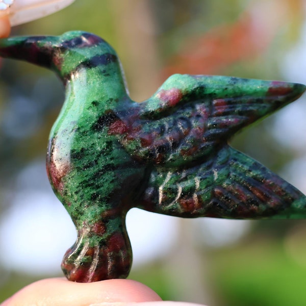 Hummingbird Crystal - Etsy