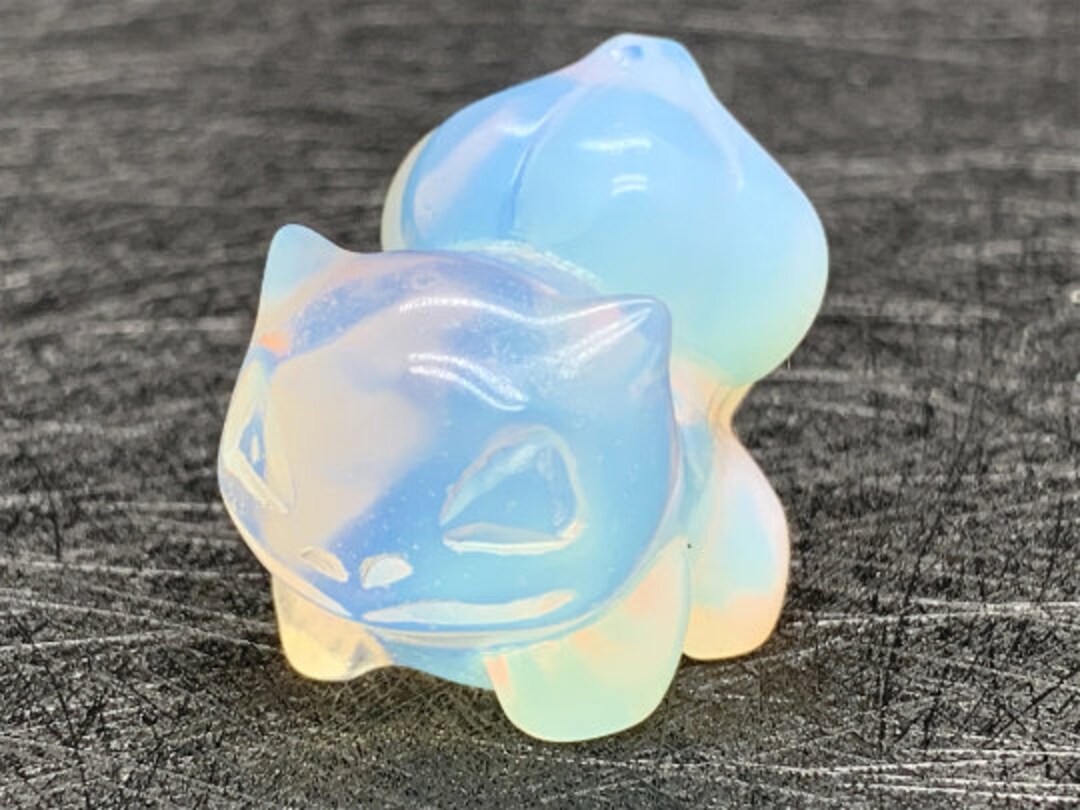 1.2'' Opalite Carved Bulbasaur,crystal Carving,crystal Bulbasaur ...