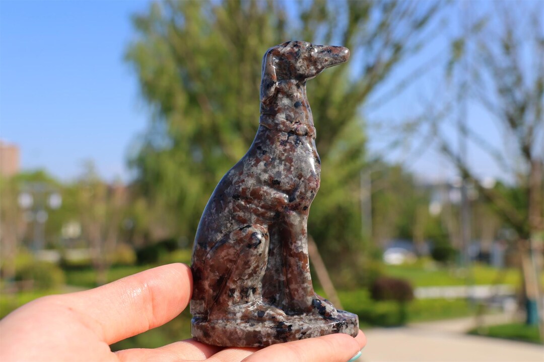4'' Natural Yooperlite Greyhound, Crystal Dog,crystal Dogcrystal ...