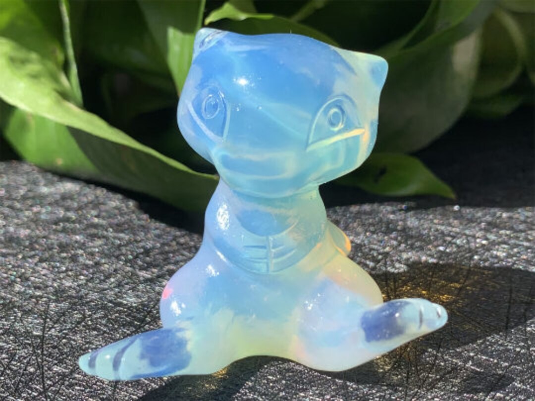 2.2inch Hand Carved Opalite Mew , Crystal Skull ,mew Carving,crystal ...