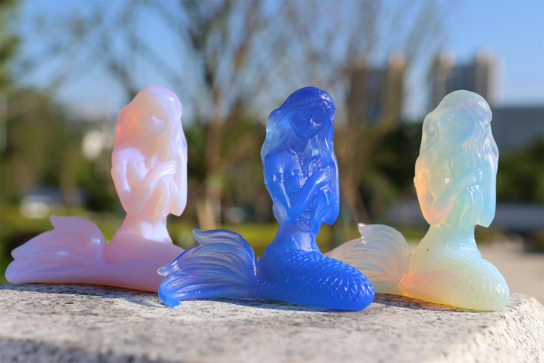 2.6inch Quartz Crystal Mermaid, Hand Carved Mermaid, Crystal Skull ...