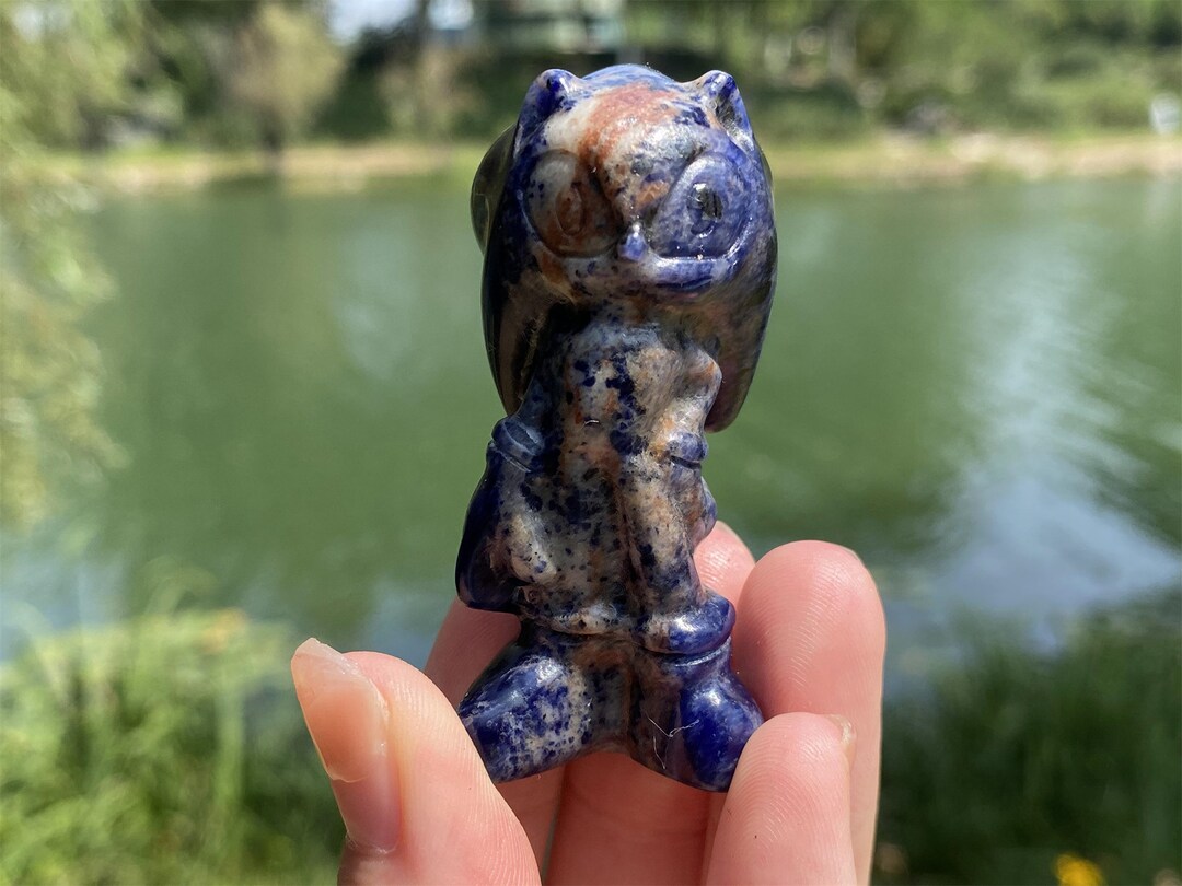 2.3 Natural Crystal Sodalite Carved Sonic,crystal Sonic,creativity ...