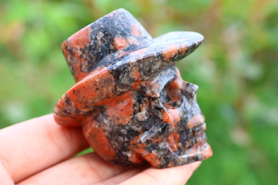 2.2'' Natural Red Spectrolite Skull,crystal Quartz Shark Skull,crystal ...