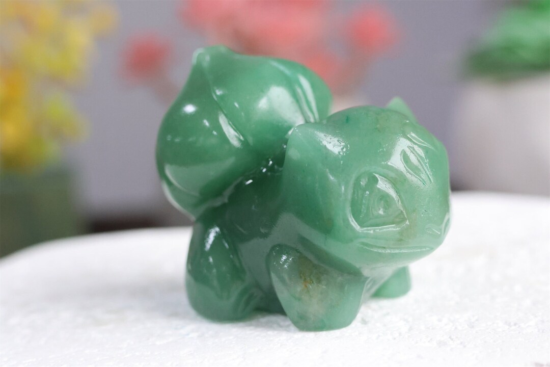 2'' Natural Aventurine Carved Bulbasaur,crystal Bulbasaur,creative ...