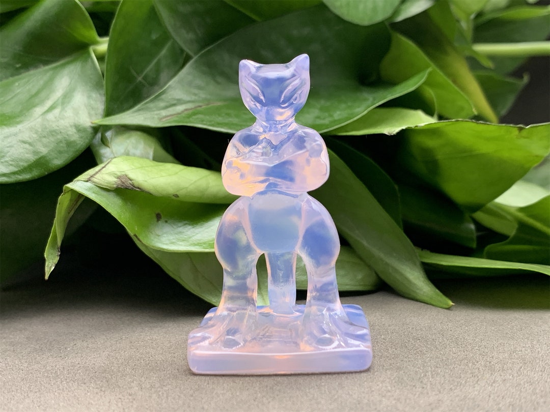 2.2inch Pink Opalite Mewtwo, Pink Opalite Mewtwo,crystal Skull Carving ...