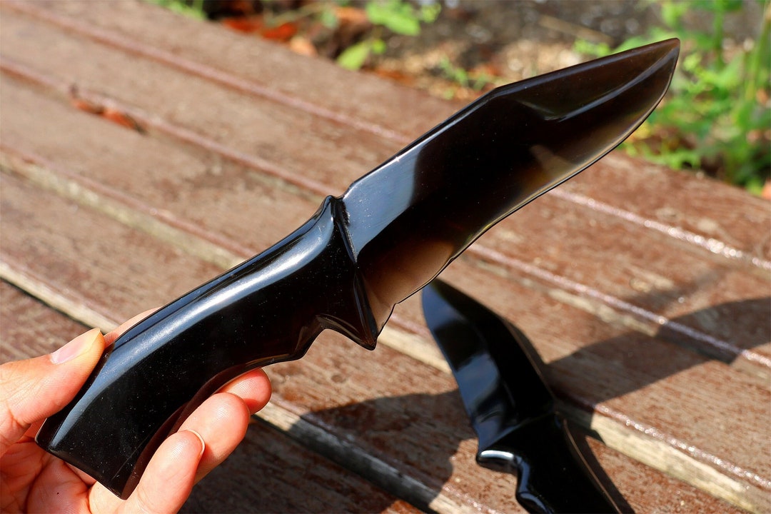 Natural Obsidian Knife,quartz Crystal Dagger,obsidian Knife,crystal ...