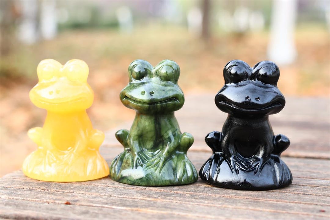 2.4 Natural Quartz Crystal Carved Frog,crystal Frog,creative Crystal ...