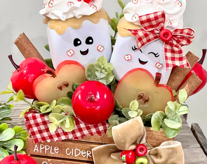 BRAND NEW! Apple Cider Marshmallow Crate / Fall Apple Decor / Apple ...