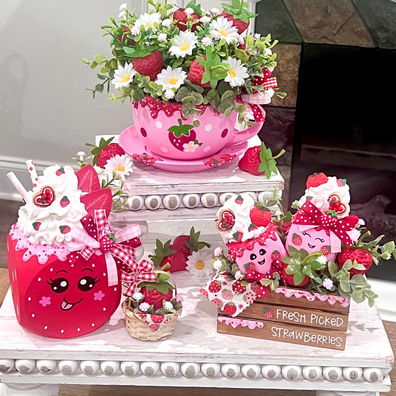Strawberry Decor - Etsy