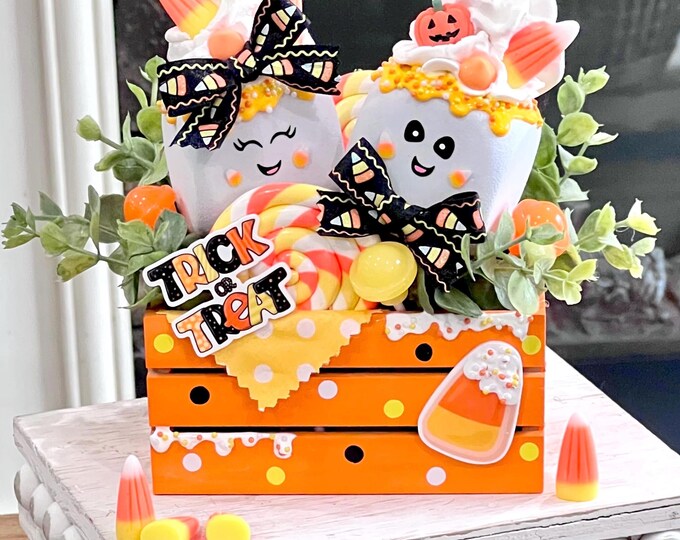 BRAND NEW! Halloween Candy Corn Marshmallow Crate / Crate Cuties ...