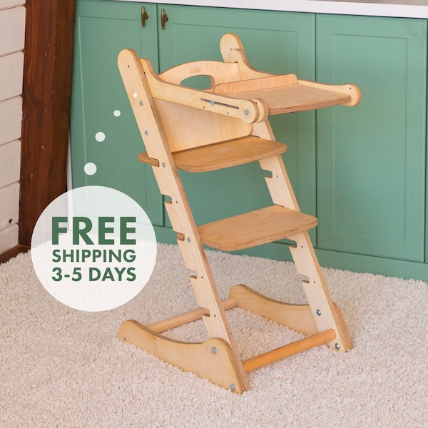 Wooden High Chair - Etsy
