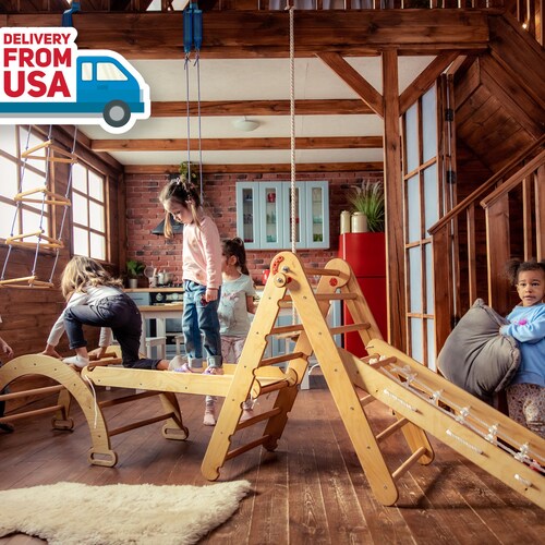 Wooden Indoor Playground Montessori Climb Frame Montessori - Etsy