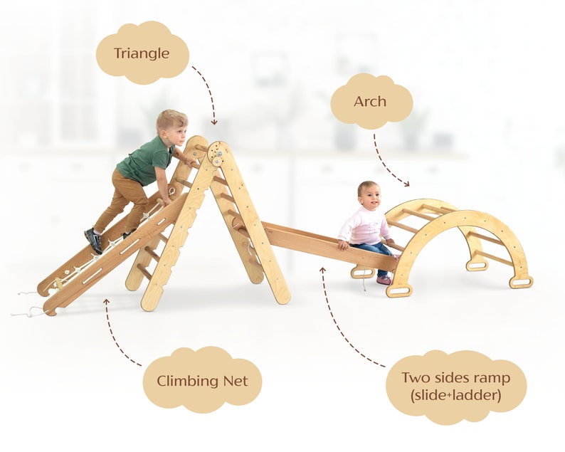 Climbing Set 4in1 Triangle Climber Climbing Arch Climb - Etsy