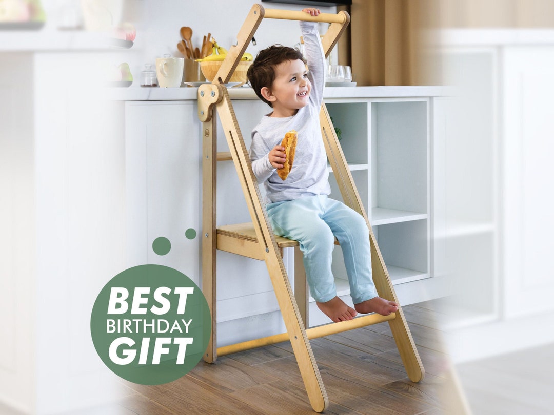 Learning Foldable Tower, Folding Toddler Tower, Montessori Furniture ...