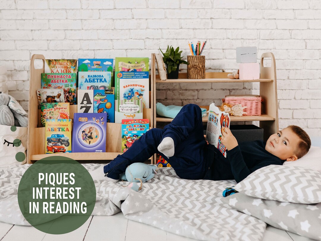 Montessori Bookshelf Montessori Shelf Nursery Bookshelf - Etsy