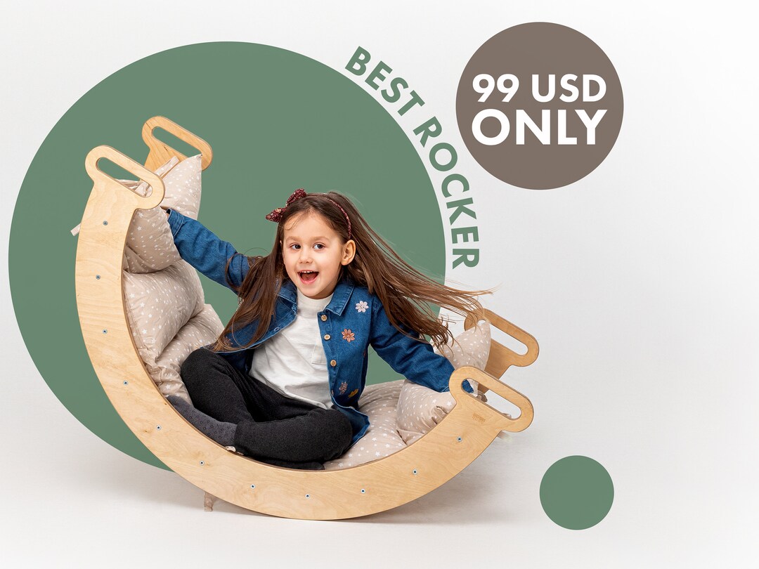 Climbing Arch Rocker 2in1, Montessori Rocker, Montessori Arch ...