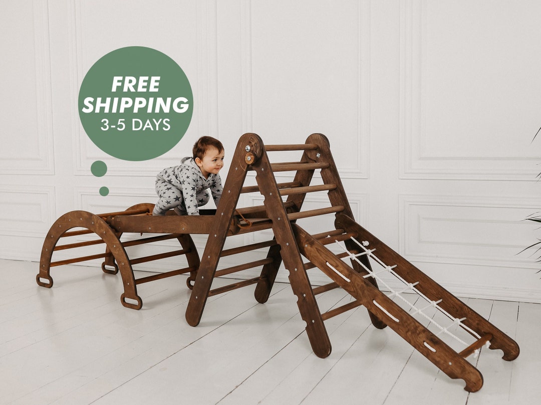 Montessori Climbing 4in1 Set - Climbing Triangle + Climbing Arch ...