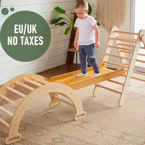 Montessori Climbing Set Climb Triangle Climbing Frame Climb Arch ...