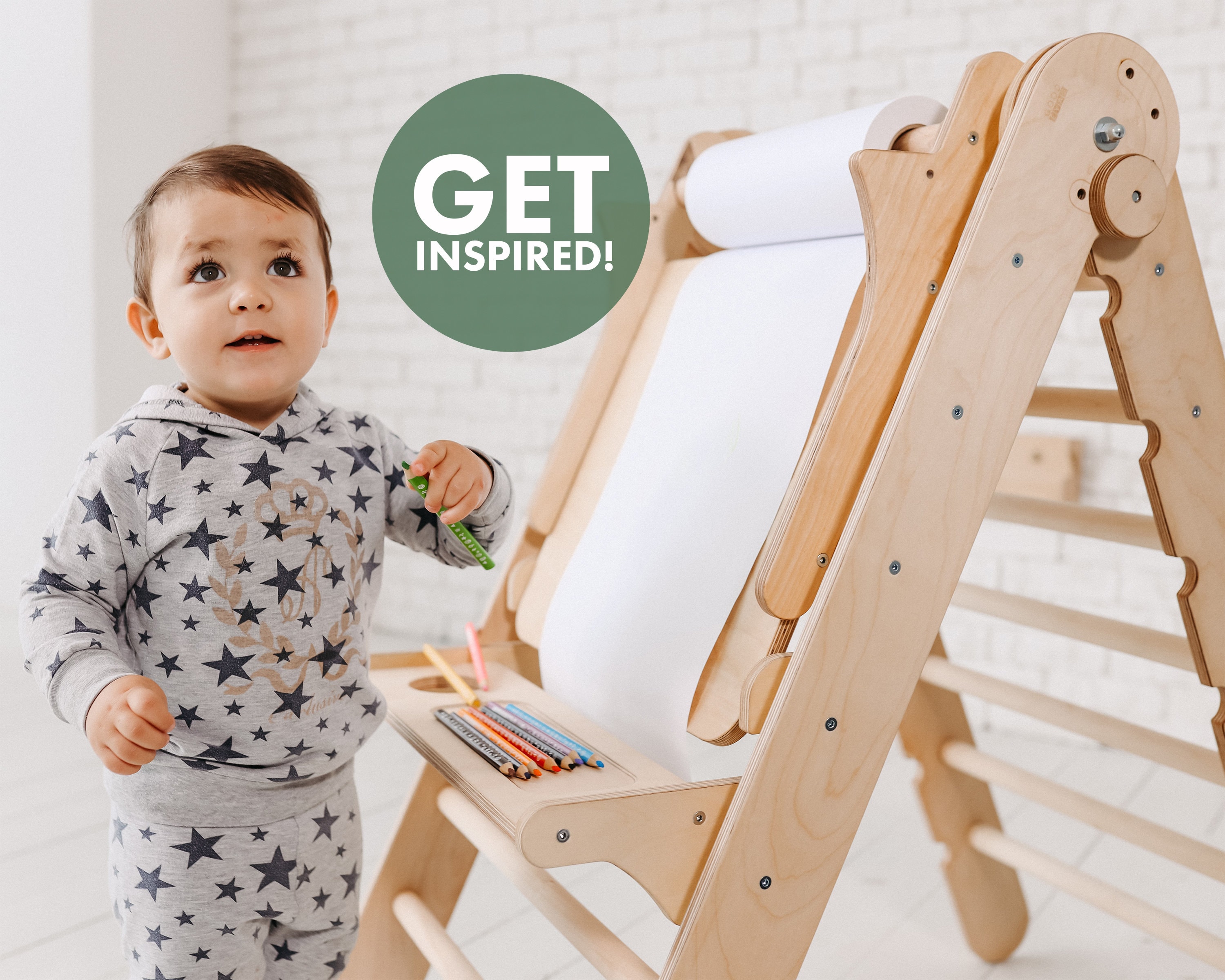 Toddler Table, Montessori Furniture, Сlimbing Wall for Kids, Montessori ...
