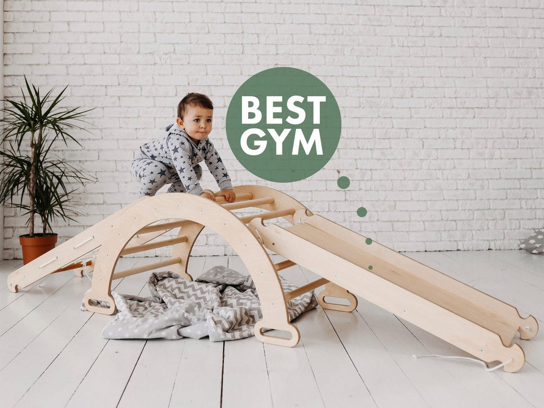 Toddler Climbing Gym, Montessori Climbing Set, Climbing Toys for Kids ...