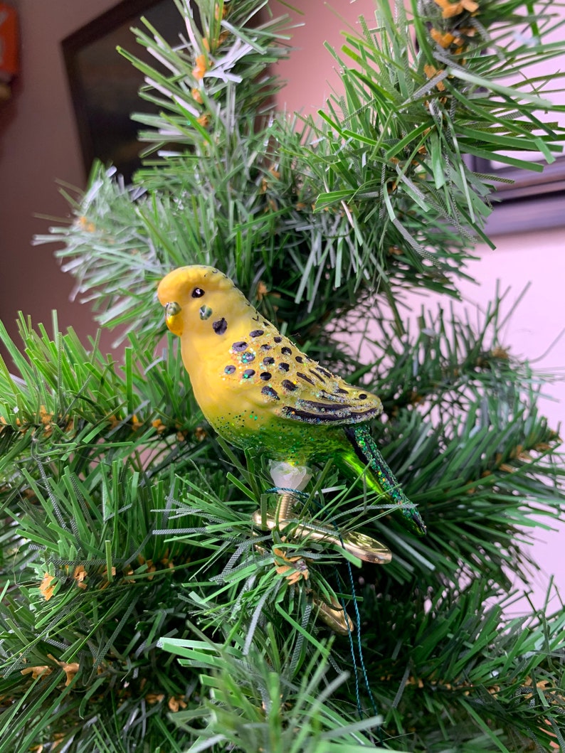 Old World Christmas Clip On Parakeet Ornament | Etsy