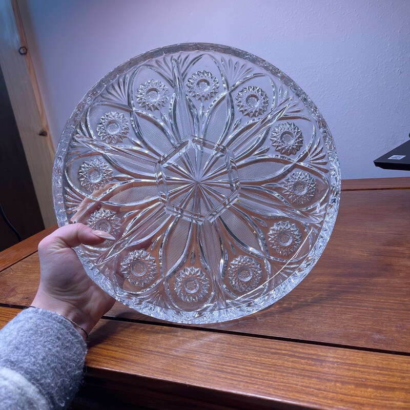 Crystal Serving Tray - Etsy