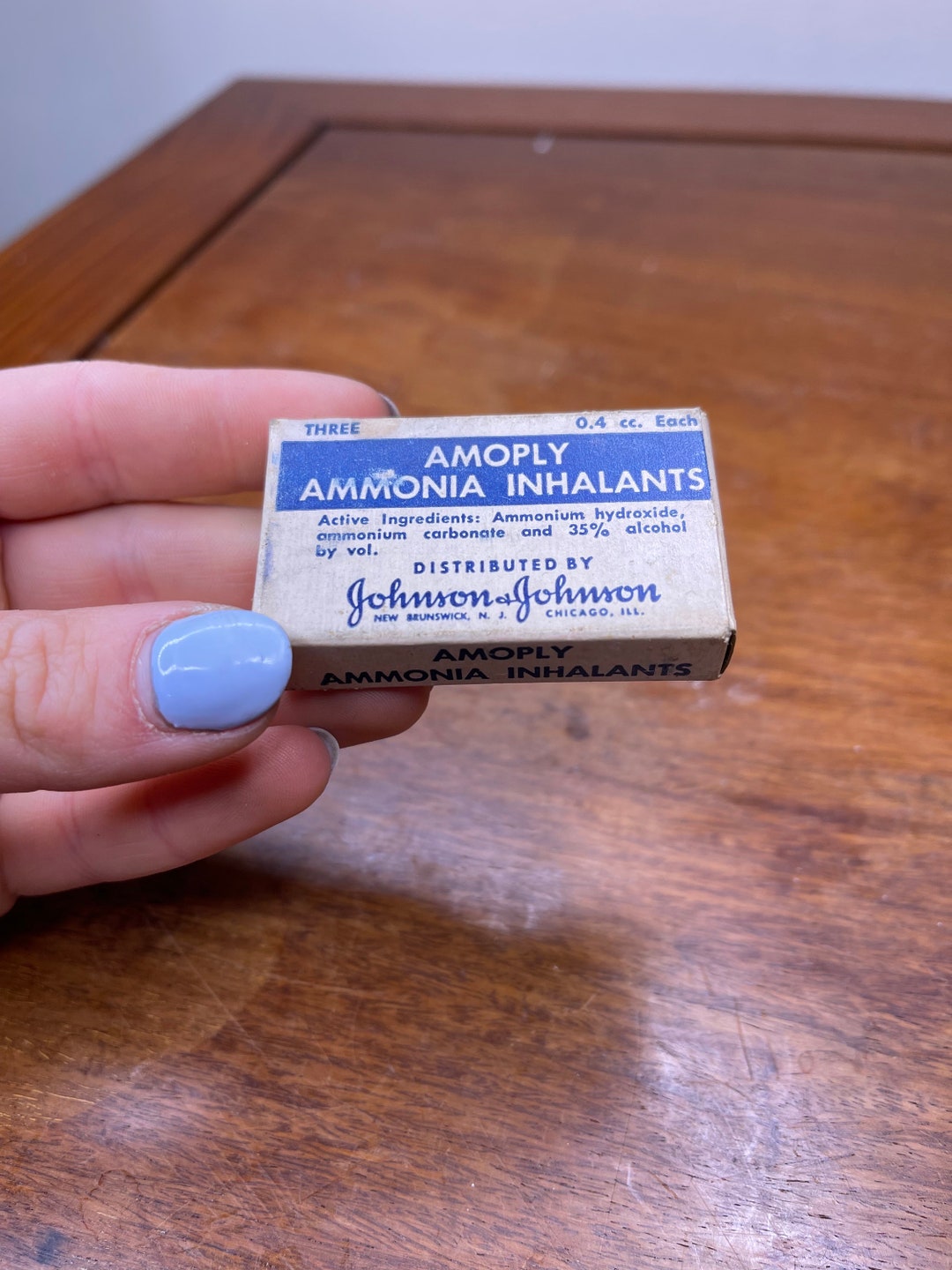Antique Oddity Amoply Ammonia Inhalant Sticks Johnson & Johnson in ...