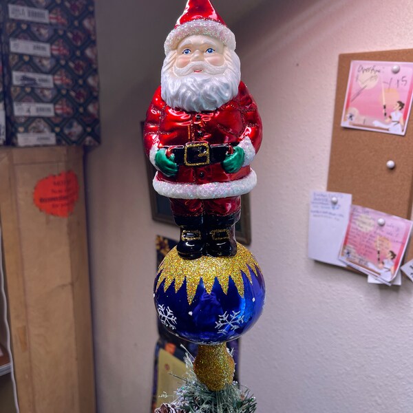 Santa Tree Topper - Etsy